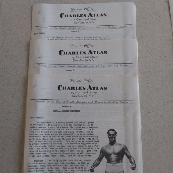 Other | Charles Atlas Complete 12 Lessons Bodybuilding Courses Vintage ...